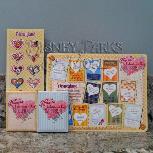 Disney | Holiday | Disney Parks Valentines Day Card And Sticker Set ...